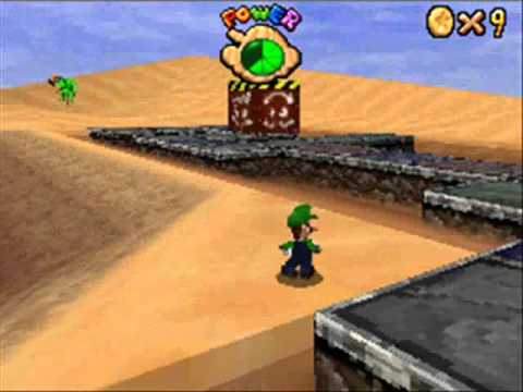 Let's Play Super Mario 64 DS Part 23 - Stuck In Sinking Sand! - YouTube