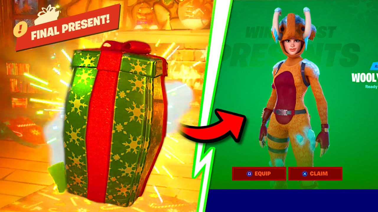 How to *OPEN* the "LAST PRESENT" in Fortnite..! (Winterfest) - Wooly ...