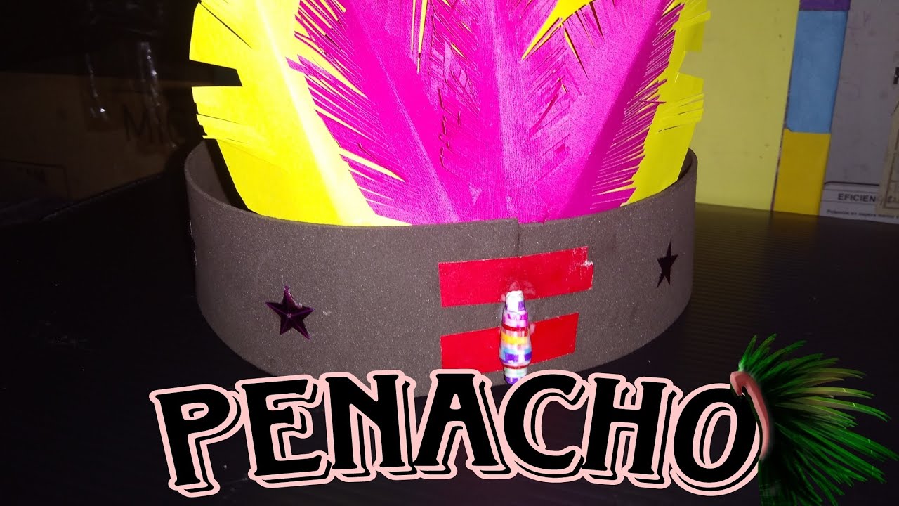 CÓMO HACER UN PENACHO FÁCIL - YouTube