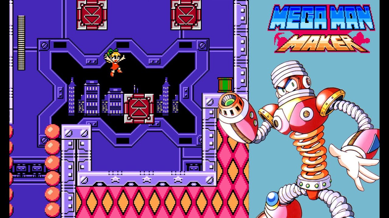 Mega Man Maker 1.7 - Spring Man Stage - YouTube