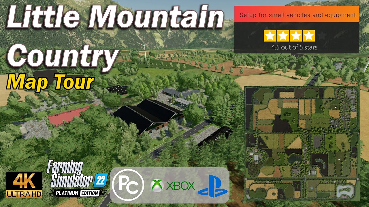 Little Mountain Country | Map Tour | Farming Simulator 22 - YouTube