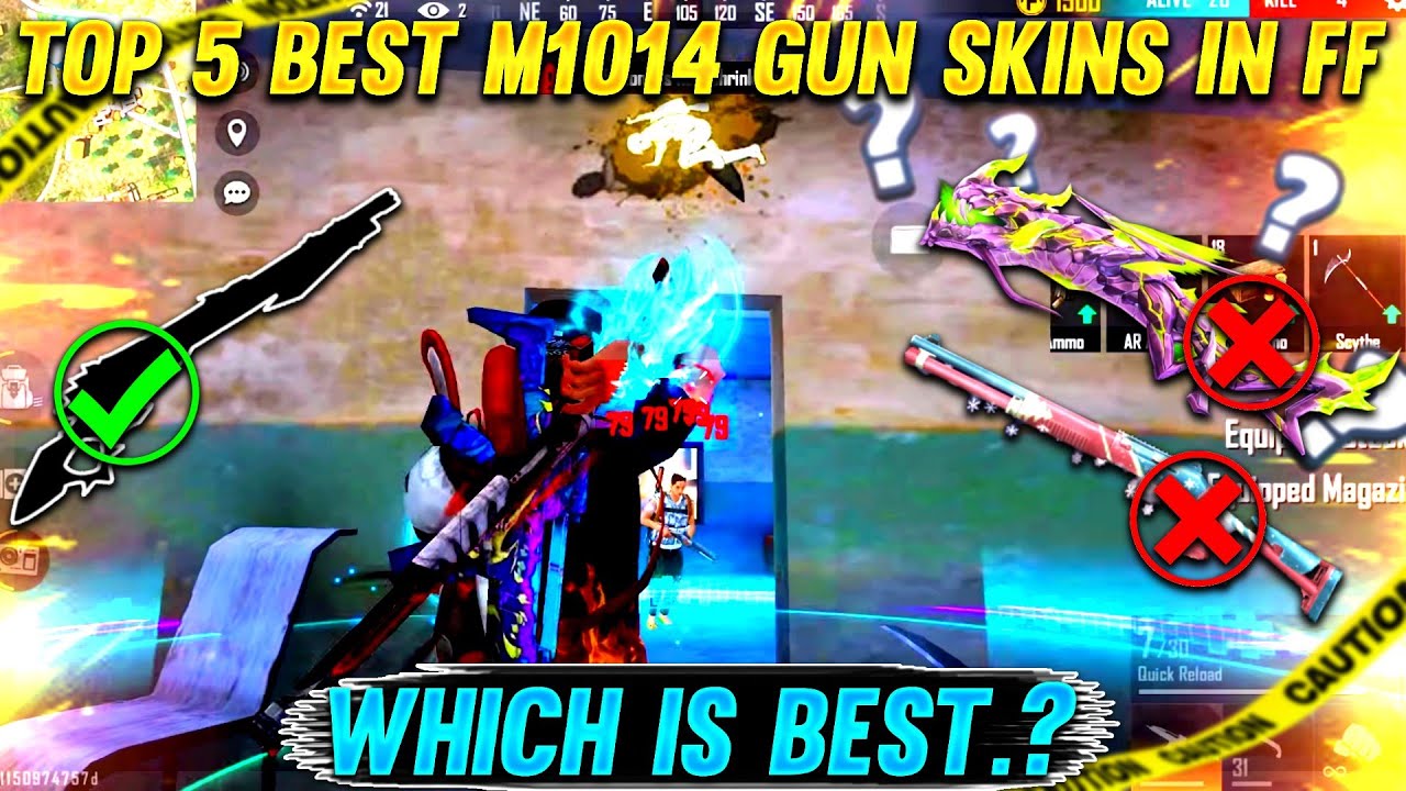 Top 5 Best M1014 Gun Skin in Free fire | Best M1014 Gun Skins In Free ...
