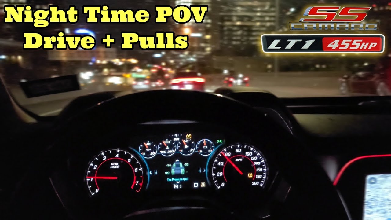 2016 Camaro 2SS 455hp Night Time POV Drive + Hard Pulls!| #camaross # ...