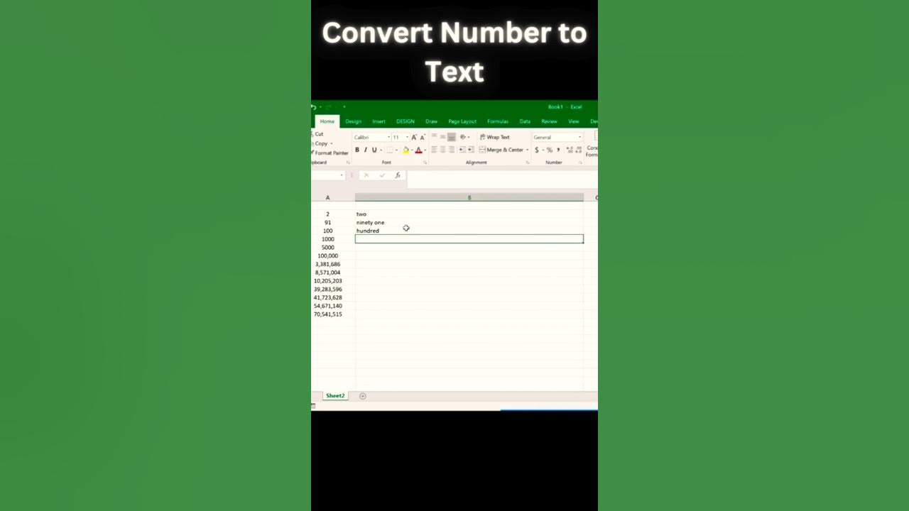 Quickly Convert Number to Text #excel #excelformula #automation # ...
