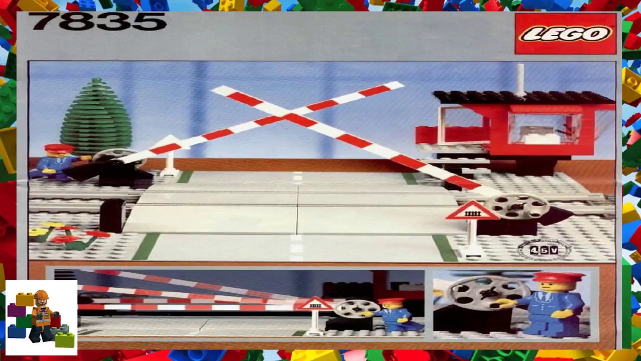 LEGO instructions - Trains - 7835 - Road Crossing - YouTube