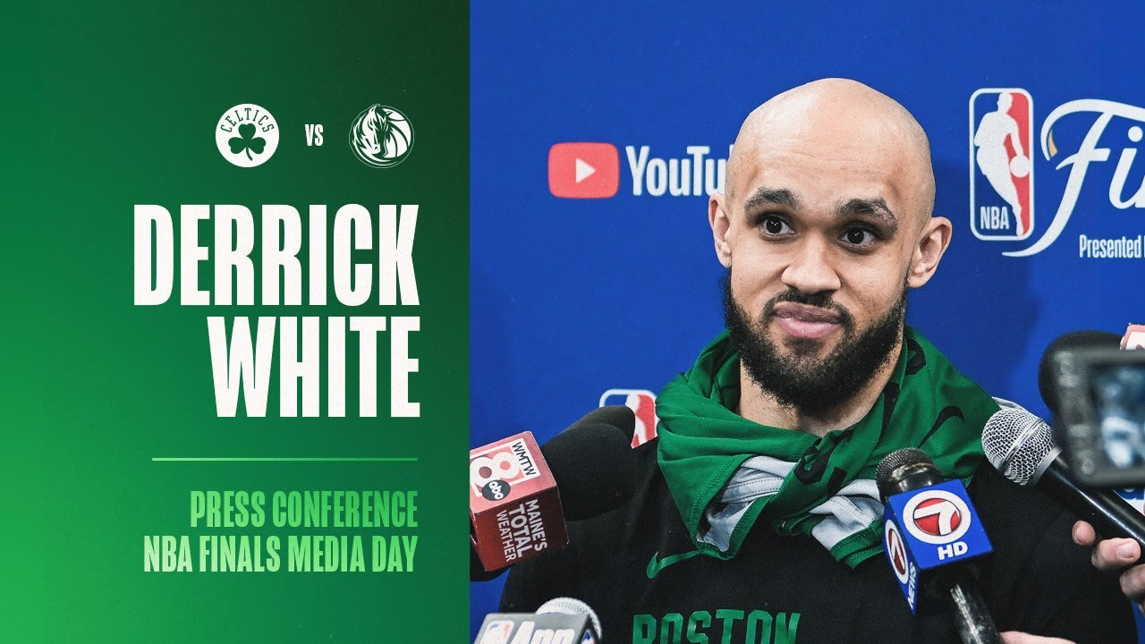 Derrick White NBA Finals Media Day Full Press Conference - YouTube