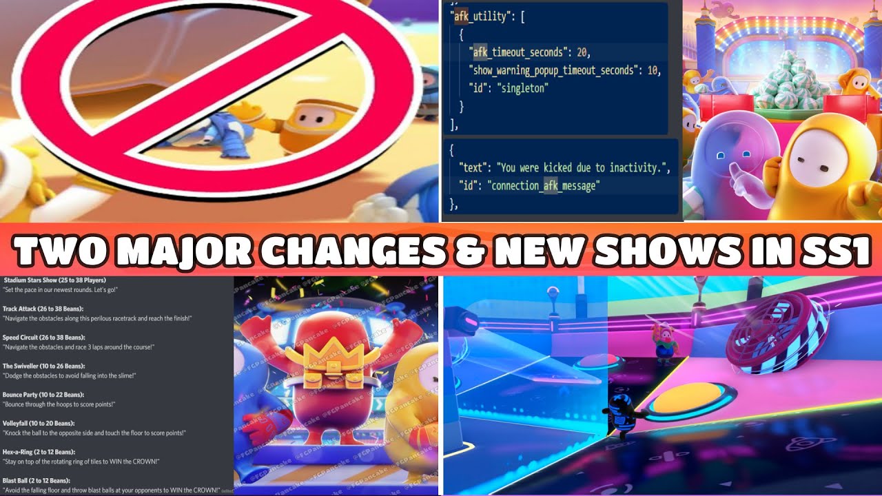 Fall Guys SS1 -Two Major Changes in Main Show and SS1 New Shows and ...