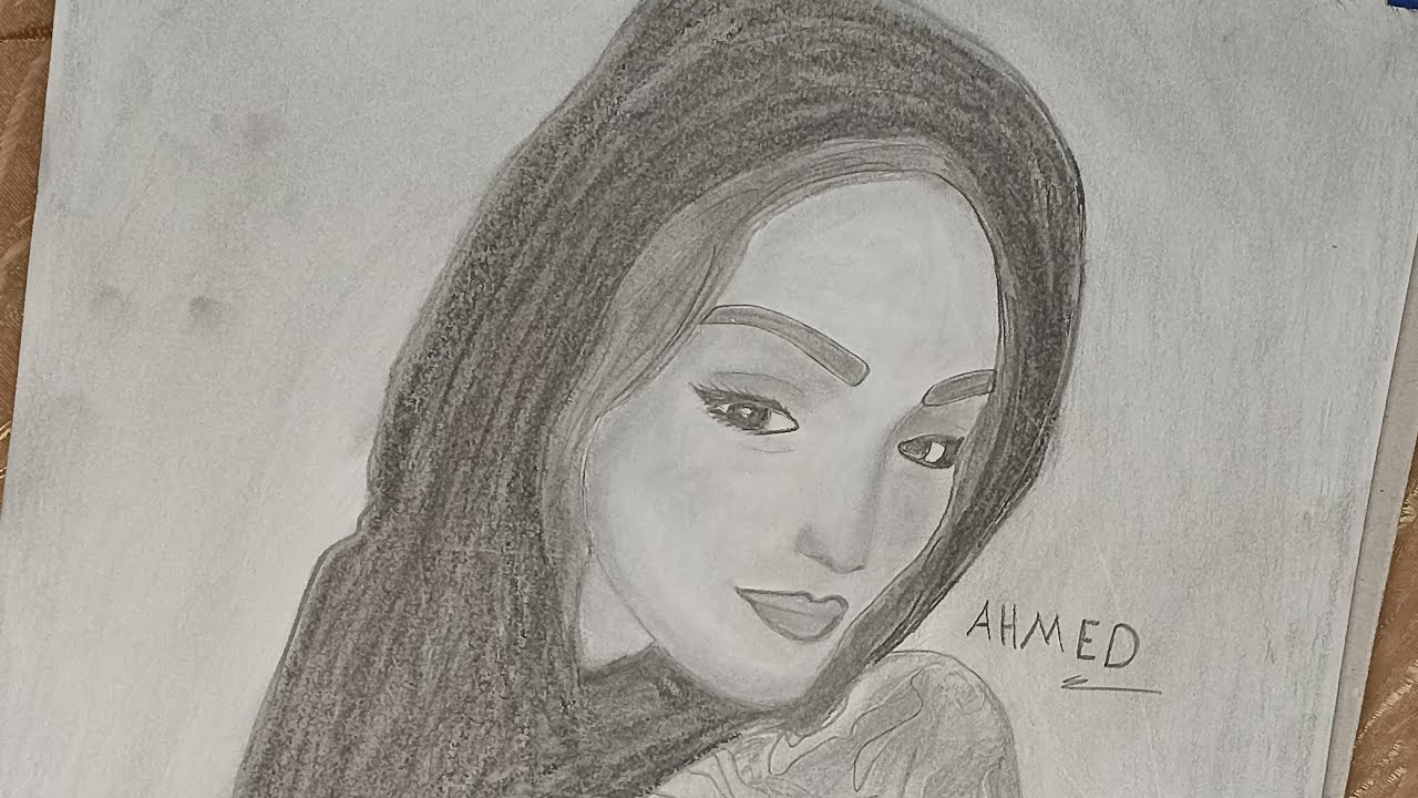 Portrait Drawing Ghazal Music By Artist Amr Diab Allah A' al Gamal ...