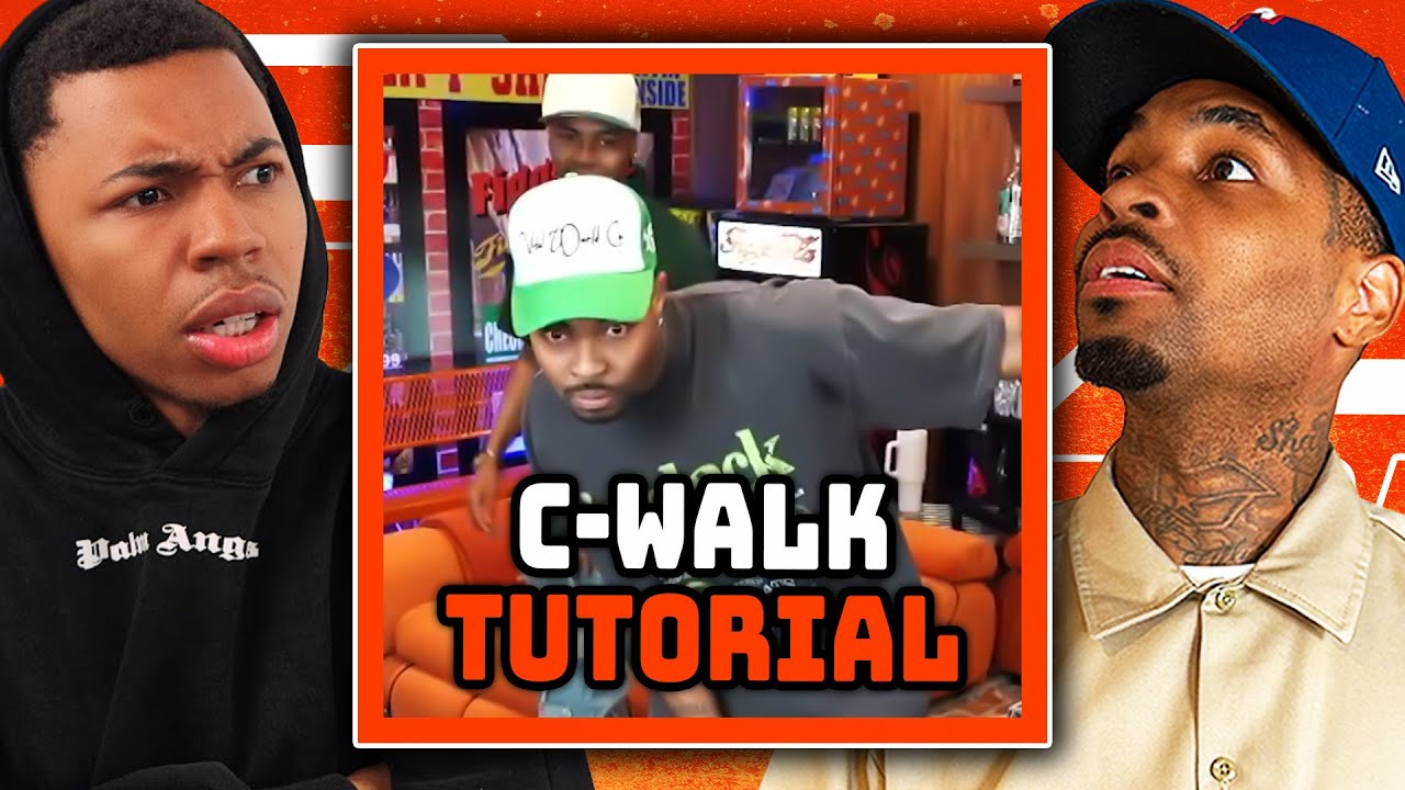 T-Rell Teaches Syxx How To Crip Walk!! - YouTube