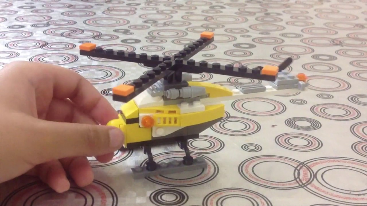 How to build a Lego mini-helicopter - YouTube