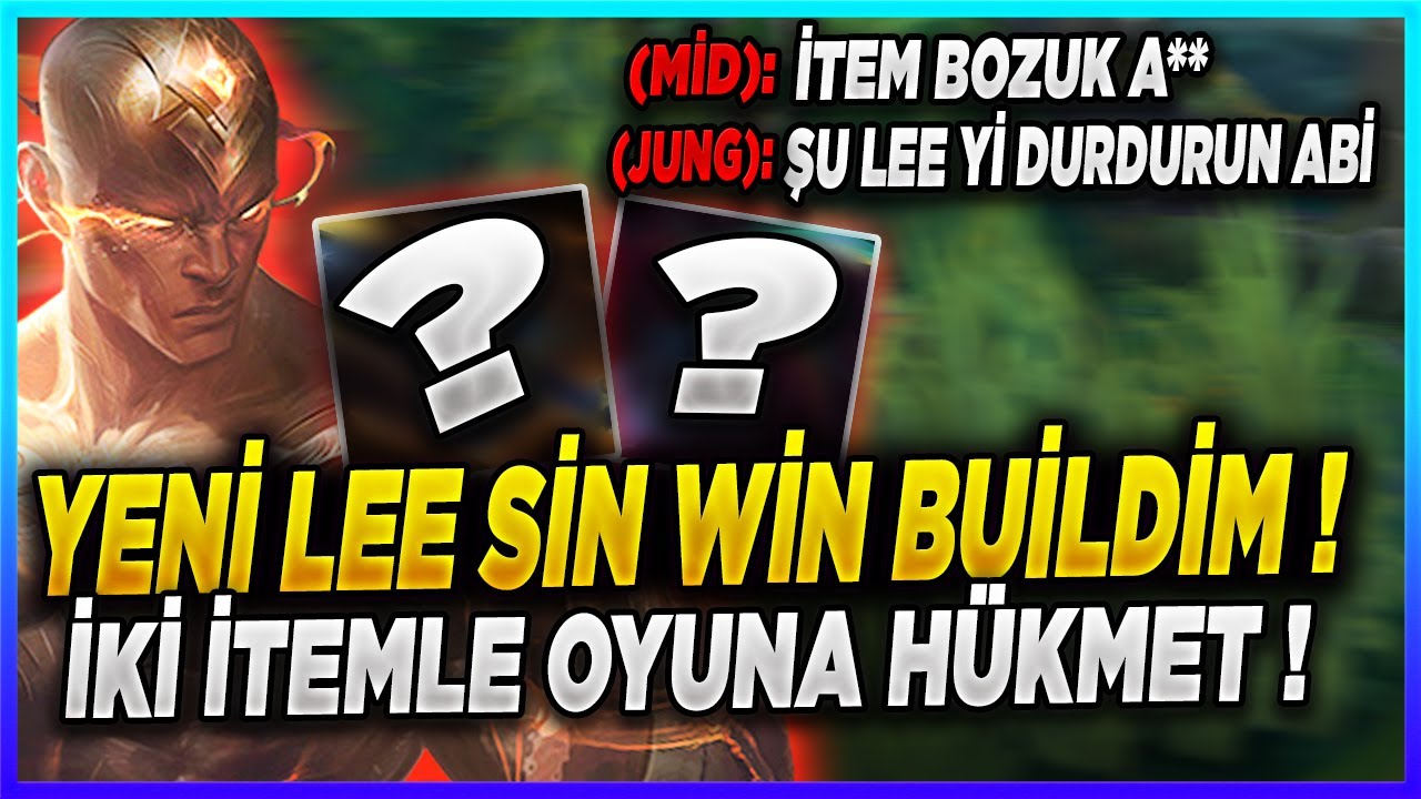 YENİ LEE SİN WİN BUİLDİM ! 2 İTEMLE KİMSE TUTAMIYOR ! - YouTube