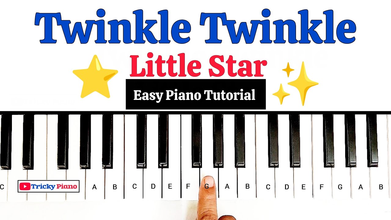 Twinkle Twinkle Little Star Easy Piano Tutorial - YouTube