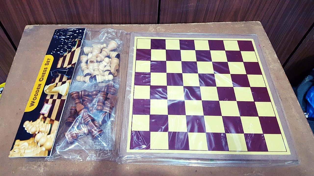 Unboxing and Review of wooden chess set for smart kids gift - YouTube