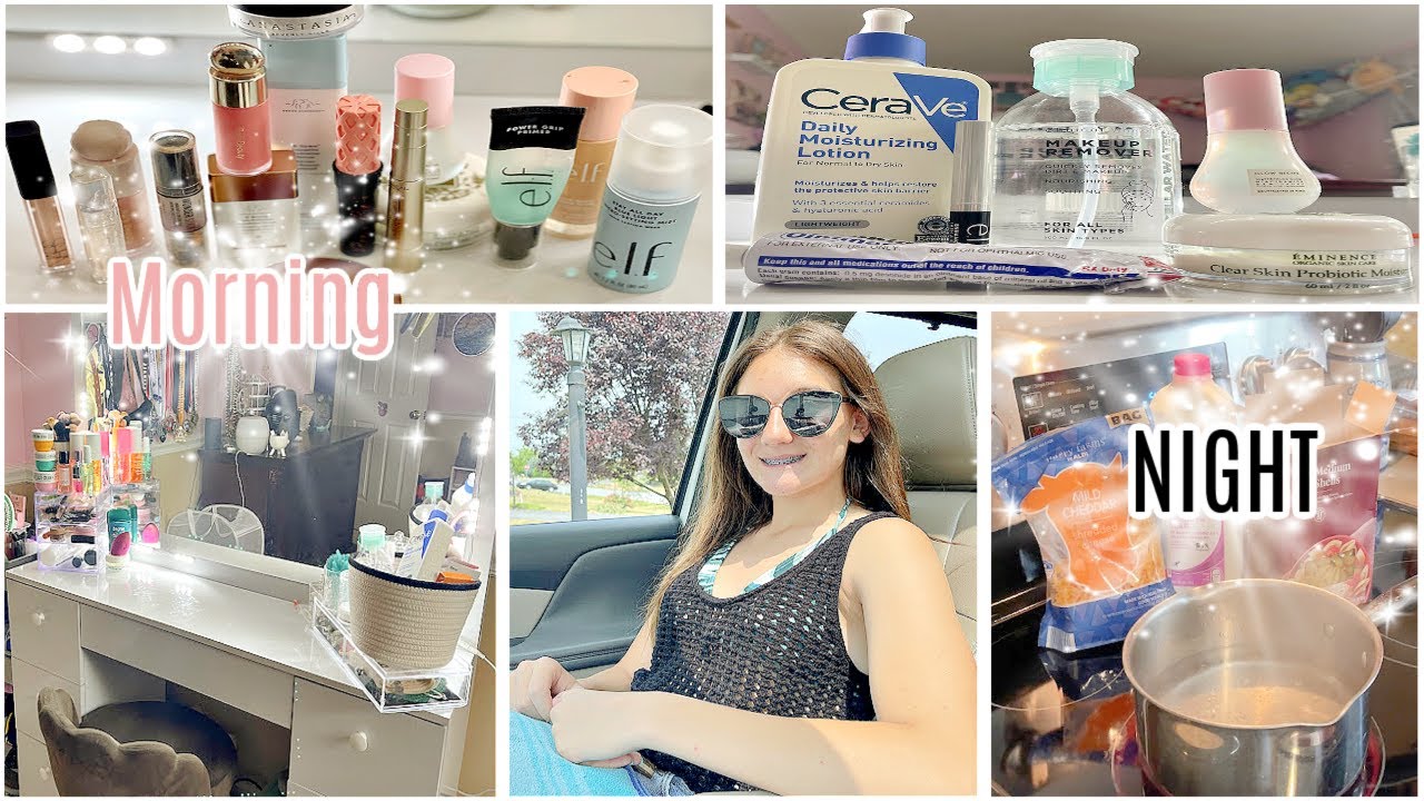 DAY IN THE LIFE ON SUMMER BREAK | GRWM | Morning and Night Routine ...