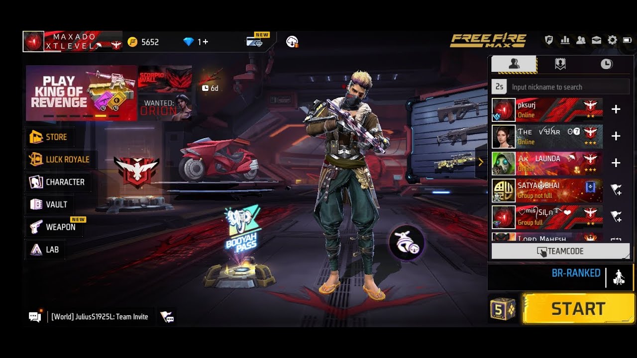 FF Play Custome Live Stream 1 V 1 - YouTube