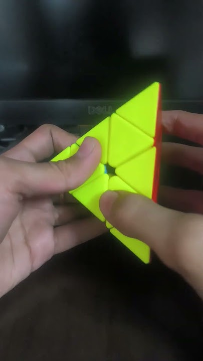 How to make a cube in a cube pattern in pyraminx #shorts - YouTube