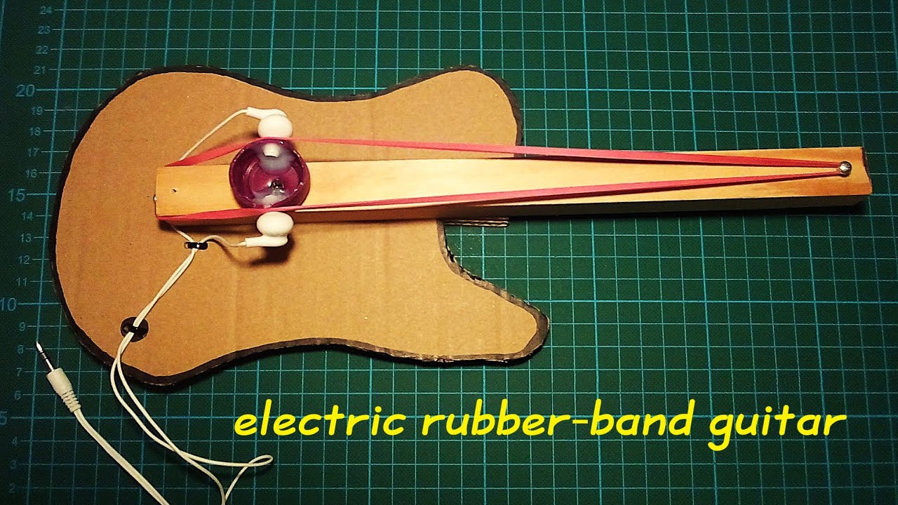 electric rubber-band guitar - YouTube