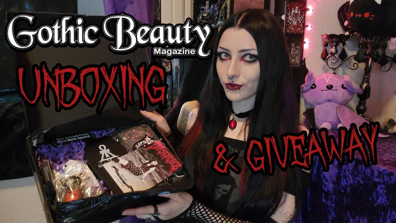 🖤 Gothic Beauty Box Unboxing & GIVEAWAY!! 🦇 Gothic Beauty Magazine #57 ...
