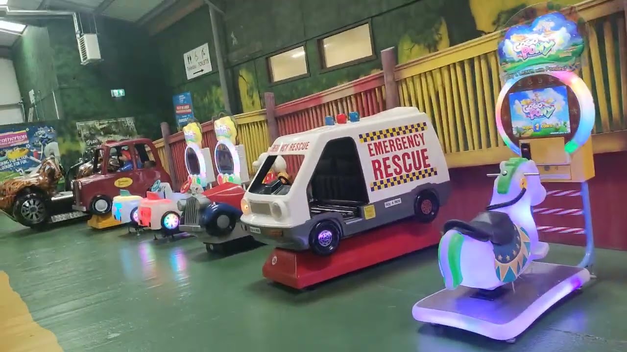 indoor play area at folly farm lots of kiddie ride some vintage and ...