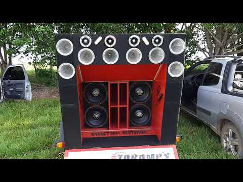 4 Alto Falantes 7 Driver 570s tocando no Alta Voltagem