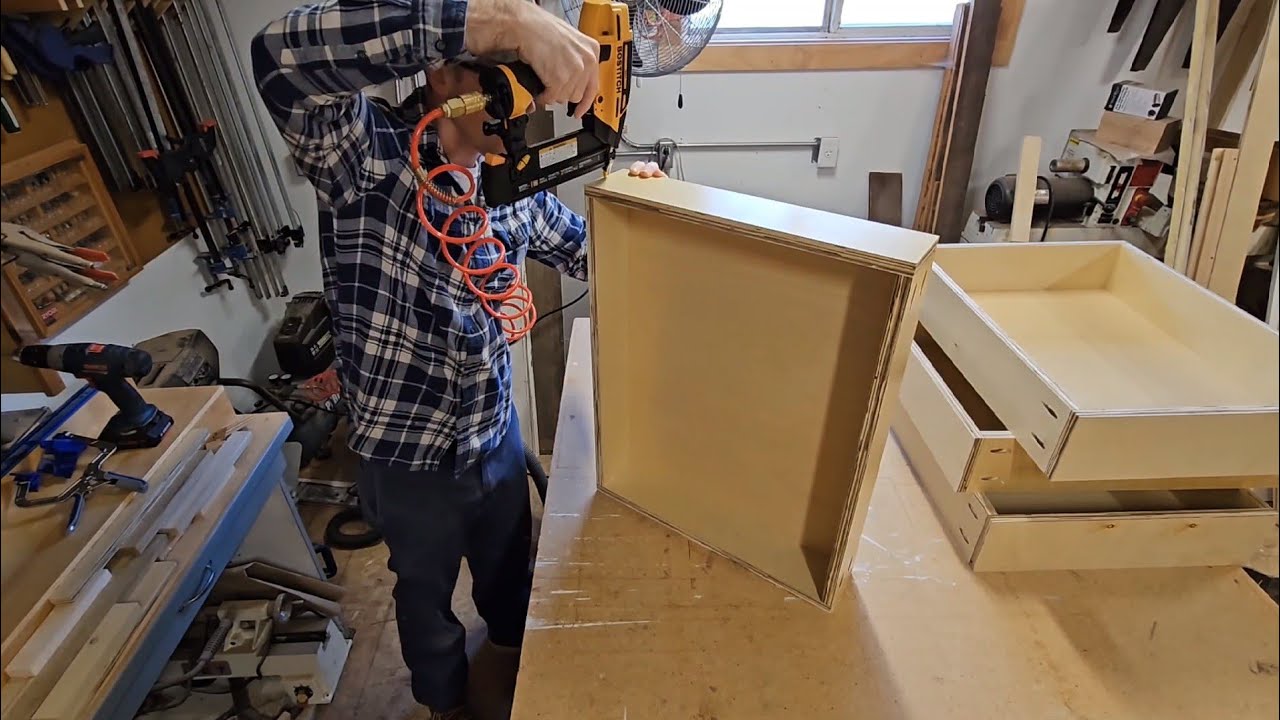 Easy Kitchen Cabinet Drawers| Pocket Hole Drawers | Remodel Ep. 7 - YouTube