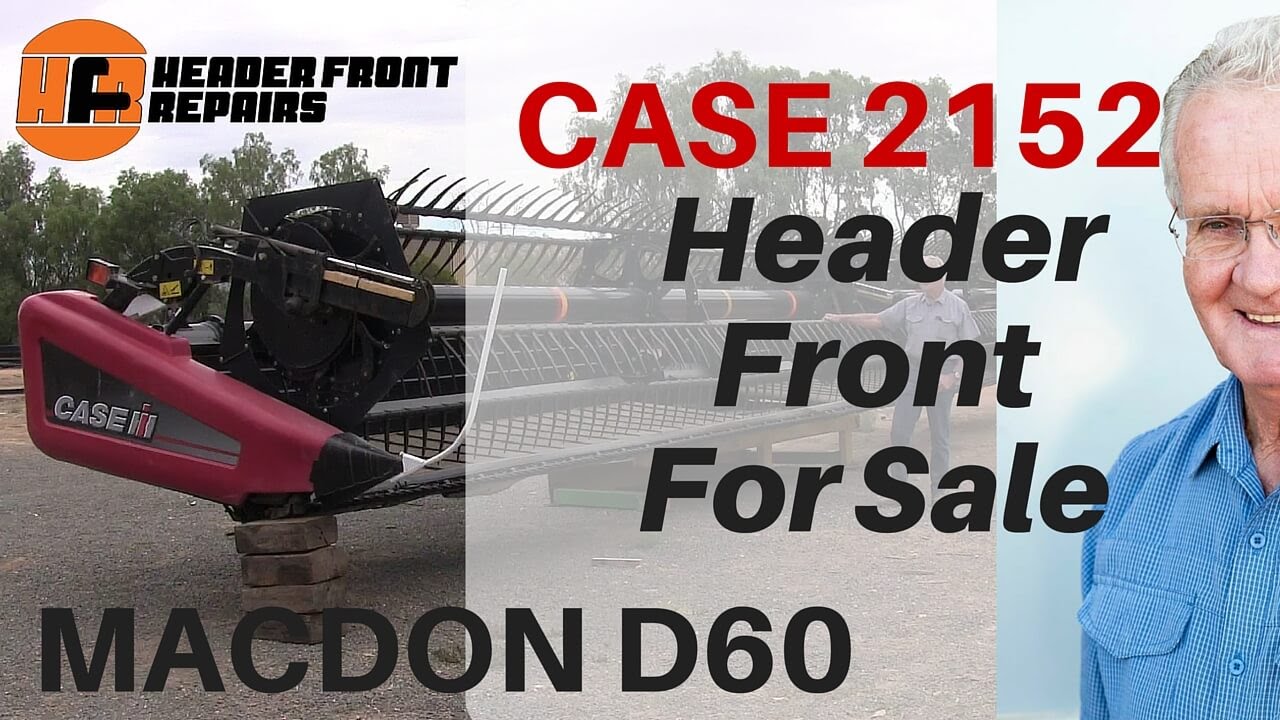 CASE 2152 (Macdon D60) 40 foot Header Front For Sale - YouTube
