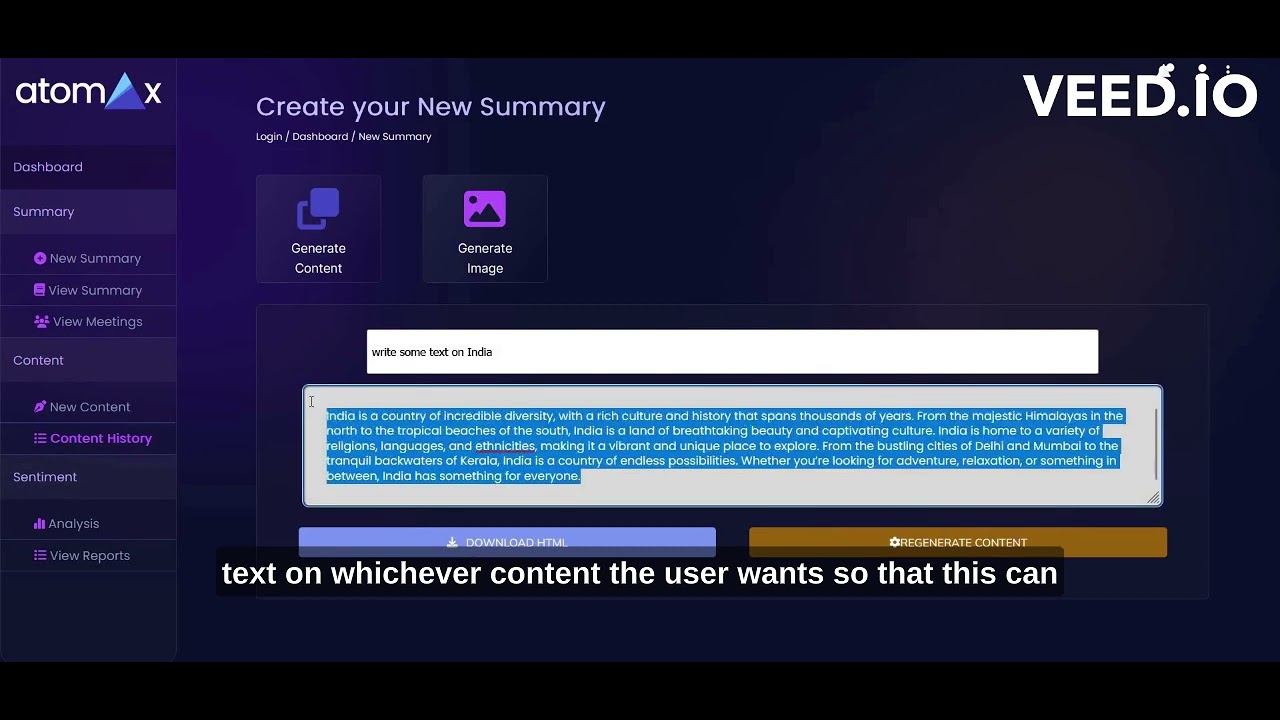 AtomAX Content Generation Platform V2 - YouTube