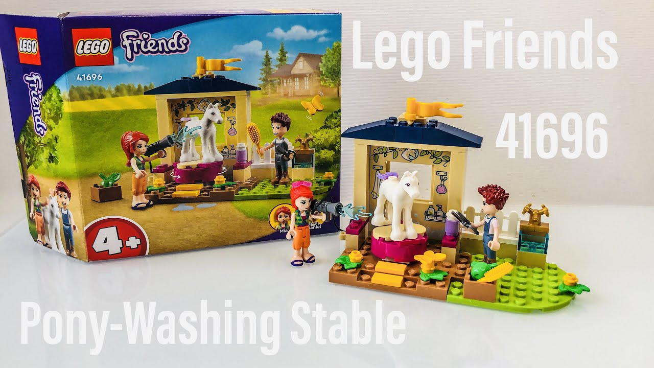 LEGO 41696 Friends Pony-Washing Stable - YouTube