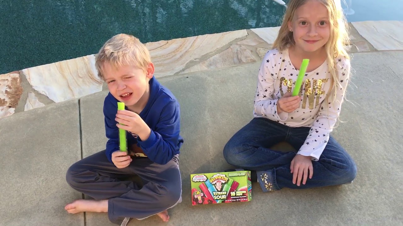 Warheads popsicle challenge - YouTube