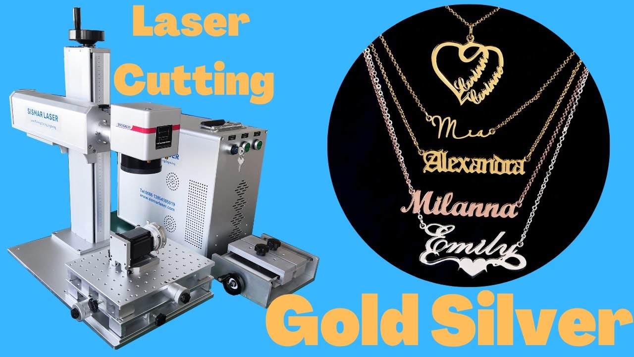Test Video of Gold silver laser engraving cutting machine - YouTube