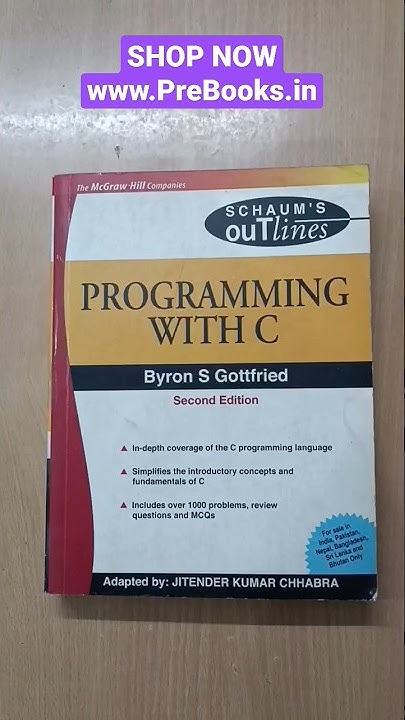 Programming With C 2nd Edition by Byron S Gottfried SHOP NOW: www ...
