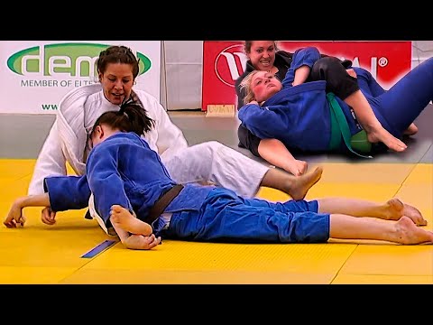 Girls Wrestling Judo BJJ - Too Aggressive: Submissions and Deep Chokeouts