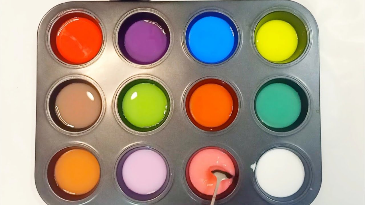 How to make new colours | satisfying colour mixing | satisfying video ...