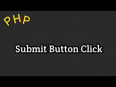 Submit Button Click Handling in PHP, isset() Function in hindi - YouTube