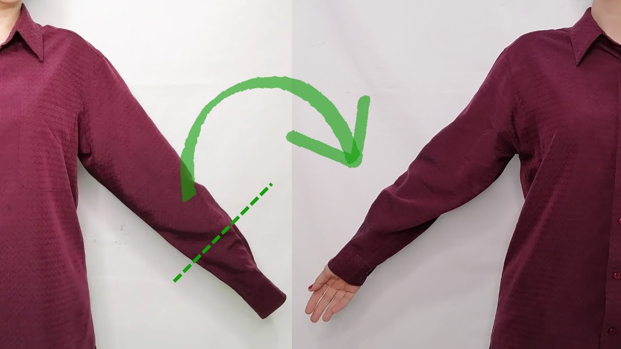 How to Downsize Large Sleeves to Fit them perfectly ! sewing tips - YouTube