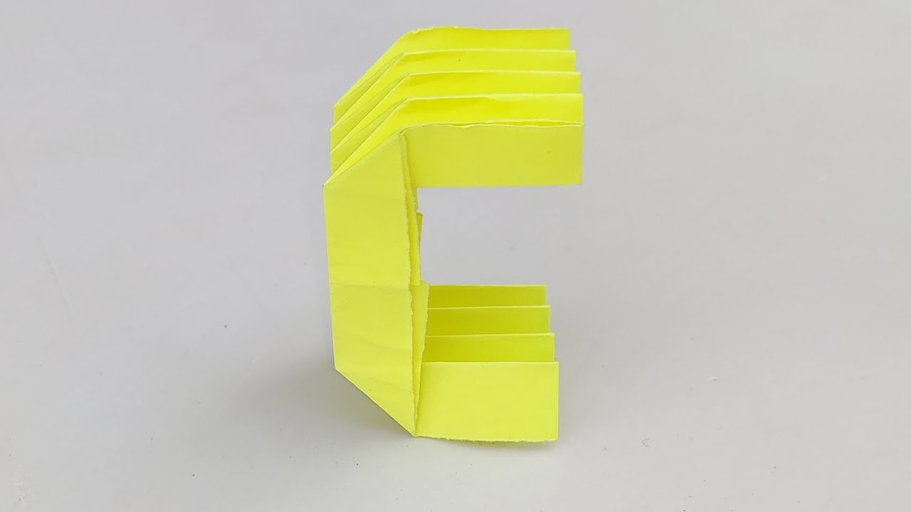 DIY Origami Letter c - YouTube
