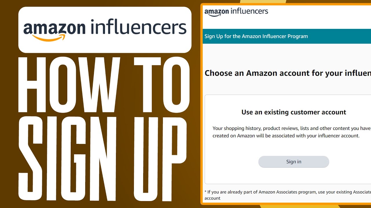 How To Sign Up For Amazon Influencer Program (2025) Get Approved Easily ...