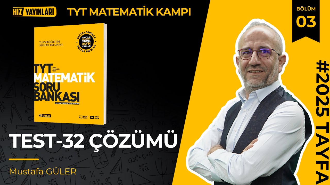 Hız Yayınları Tyt Matematik | Test-32 Çözümleri - YouTube
