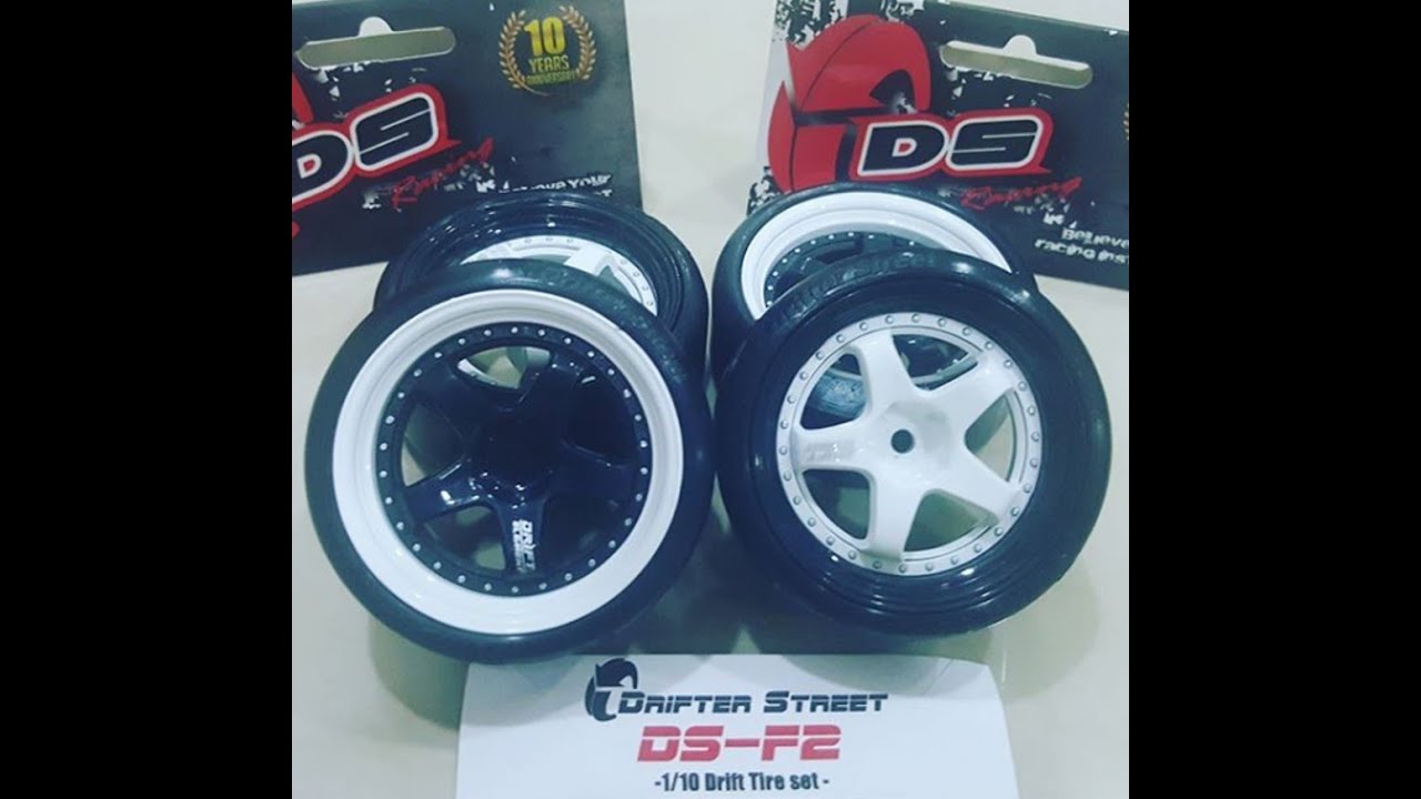 [DSRacing] DS-F2 Drifter Street Budget 1/10 RC Drift Tires Review - YouTube