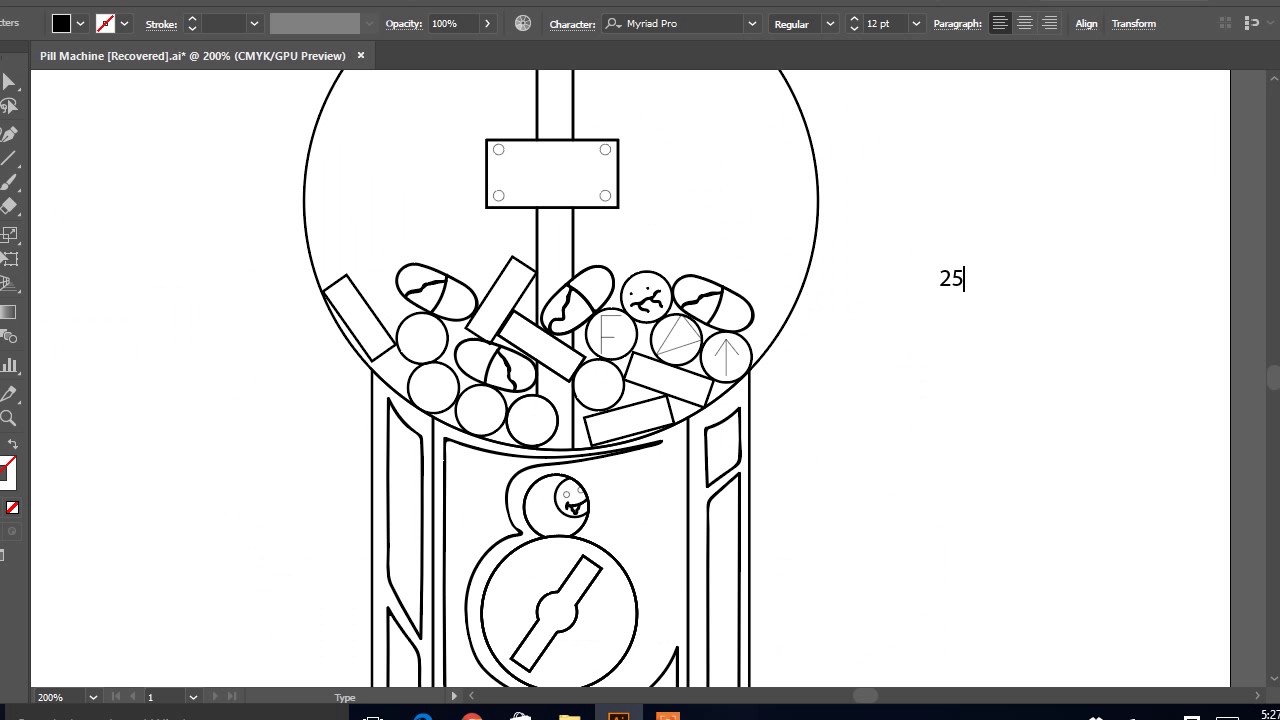 Adobe Illustrator| Design/ Gumball Machine - YouTube