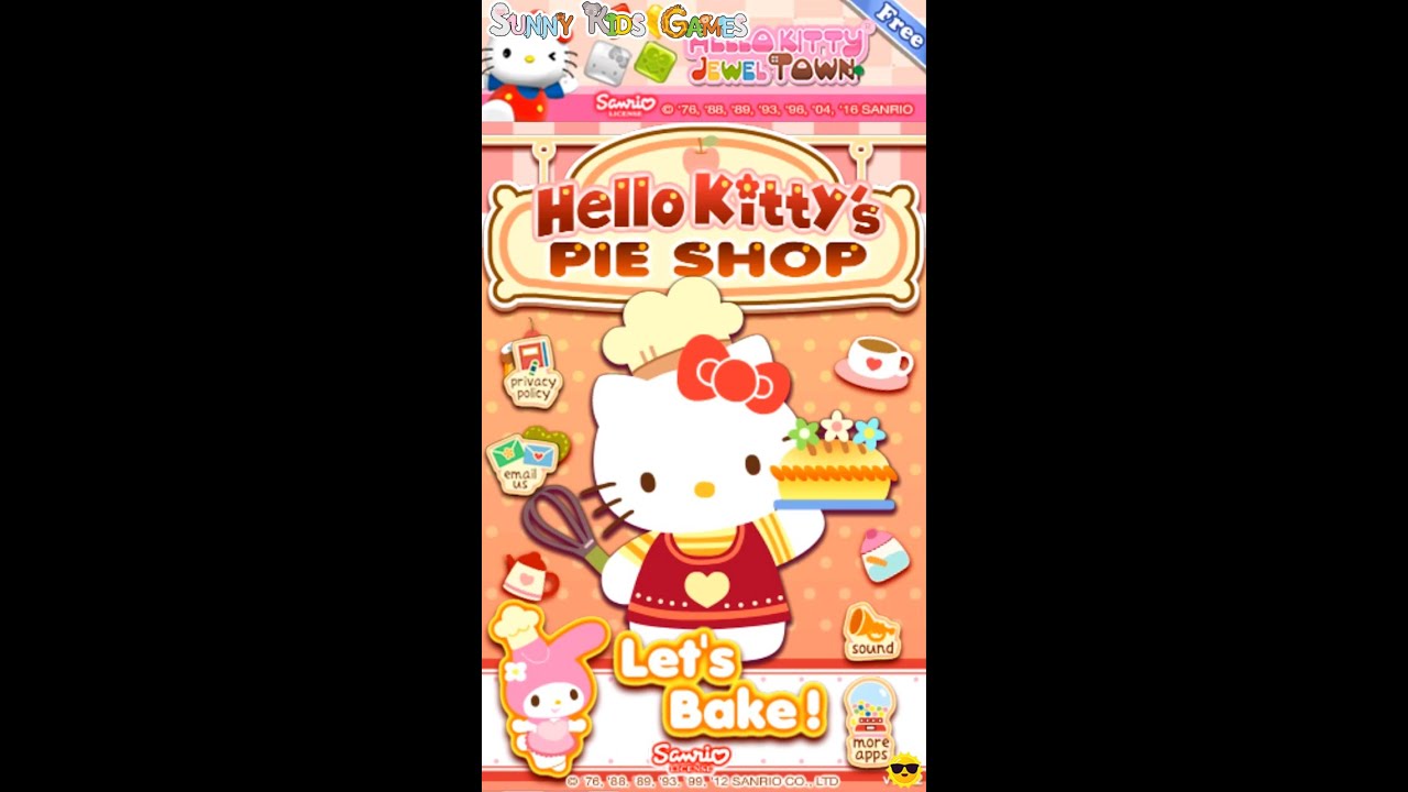 Hello Kitty Pie Shop : Sunny Kids Games - YouTube