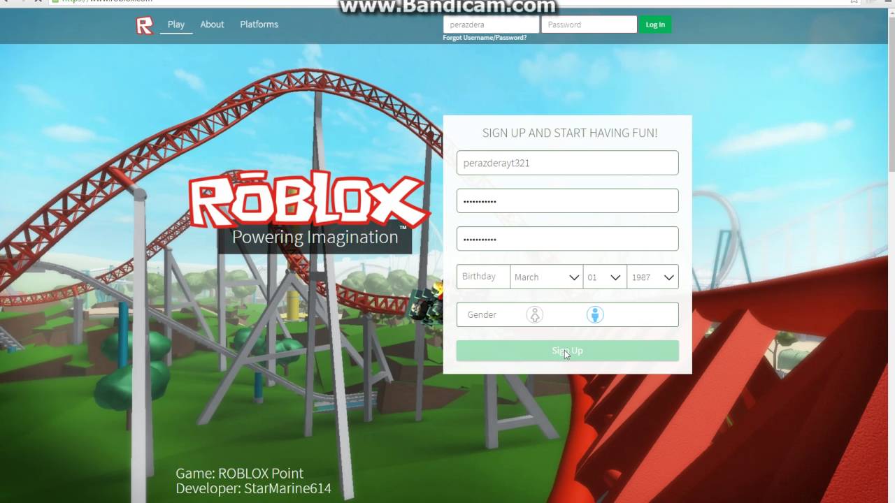 Tutorijal Ep.2 Kako se prijaviti i igrati igricu na ROBLOX :) - YouTube