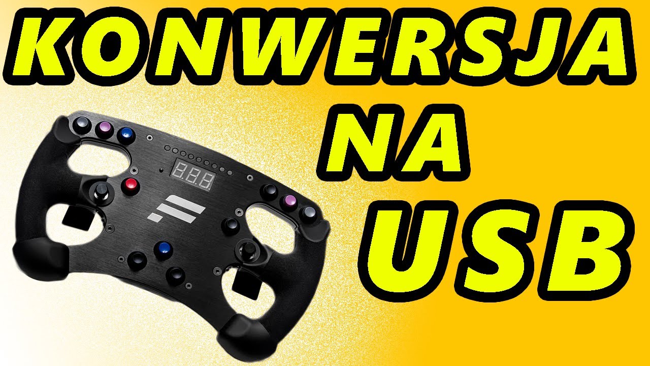 Fanatec Formula Black, konwersja koła na USB, SRM Conversion Kit - YouTube