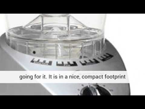 Capresso 565 Infinity Stainless Steel Conical Burr Grinder - YouTube