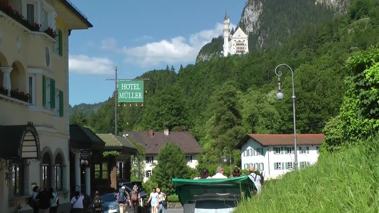 Germany Allgäu region - Schwangau the village of the king castles - YouTube