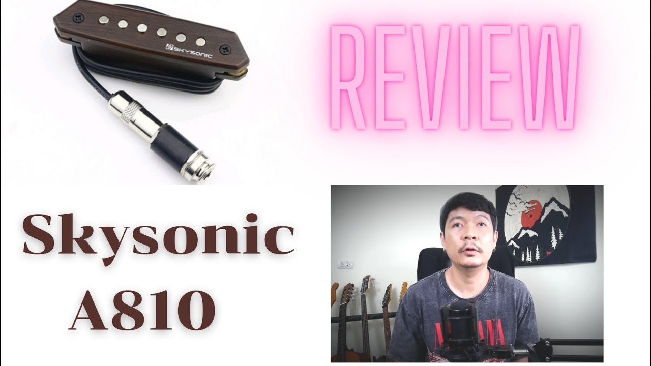 รีวิวปิคอัพกีต้าร์โปร่ง SkySonic A810 - YouTube