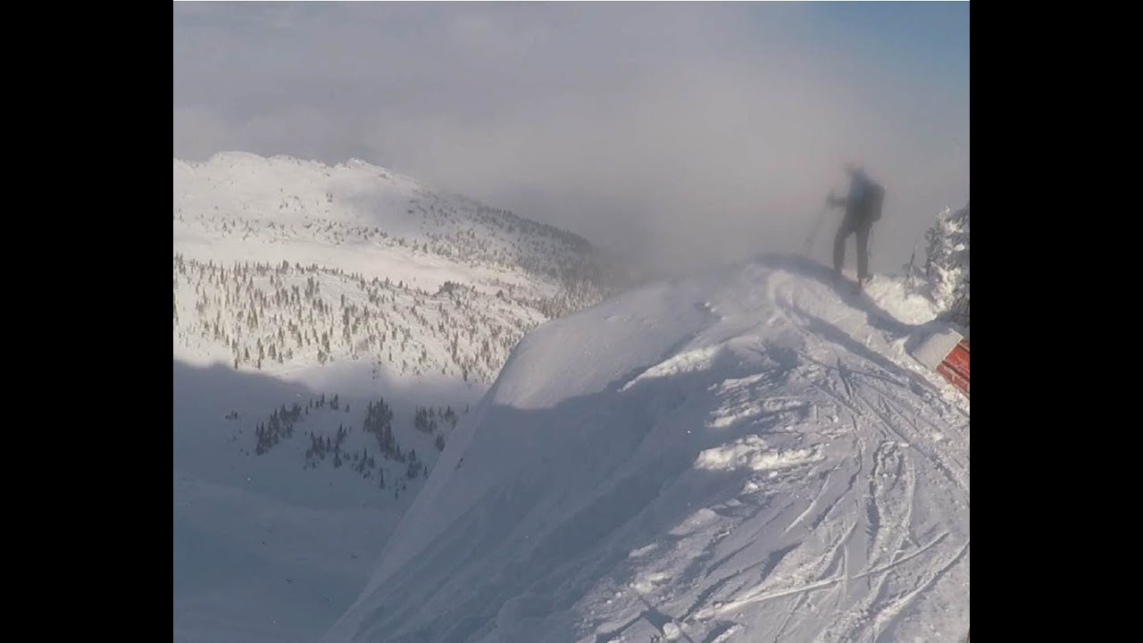 Is This The Steepest Ski Line at Kicking Horse? - YouTube