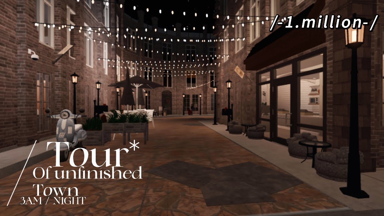 [Tour my unfinished town with me] //bloxburg tour\\ - YouTube