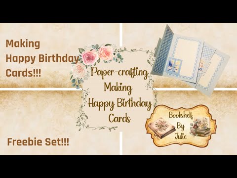 Happy Birthday Cards Series!!! Freebie set included!!! - YouTube