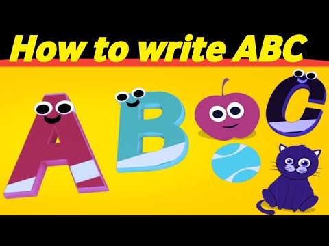 How to write ABC capital letters||ABC song for kids - YouTube